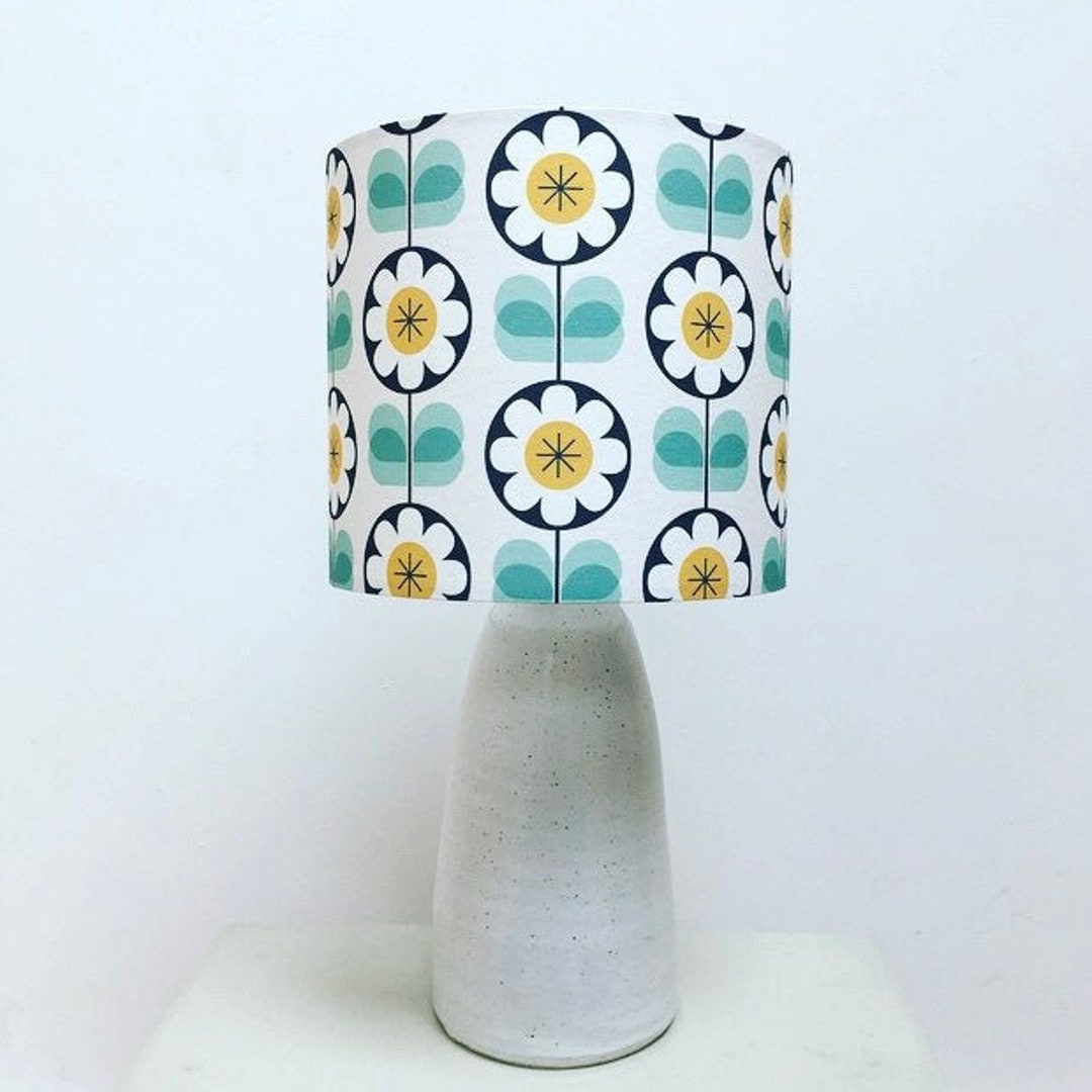 Lampshade, Lamp Shade, Daisy Lampshade, Daisy Pattern, Mustard Daisy ...