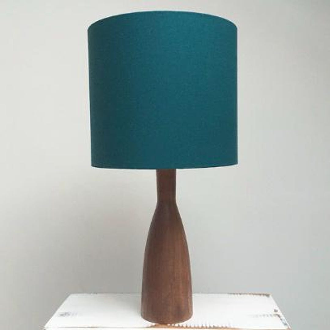 Lampshade, Lamp Shade, Table Lampshade, Teal Lampshade, Teal Pendant ...
