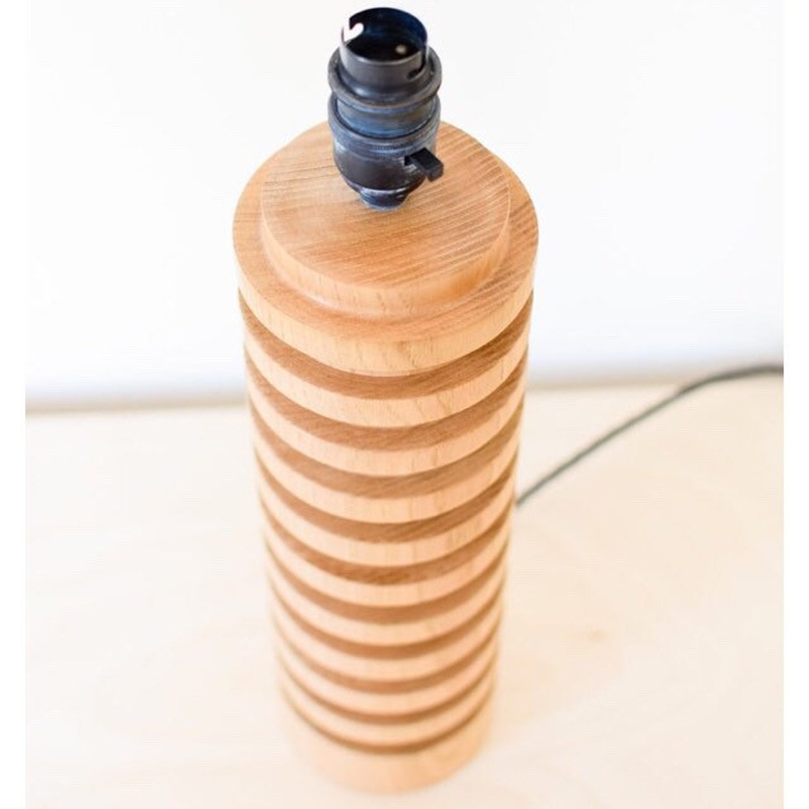 Wooden Table Lamp, Hand Turned Lamp, Wooden Lamp, Wooden Lamp Base, Ash ...