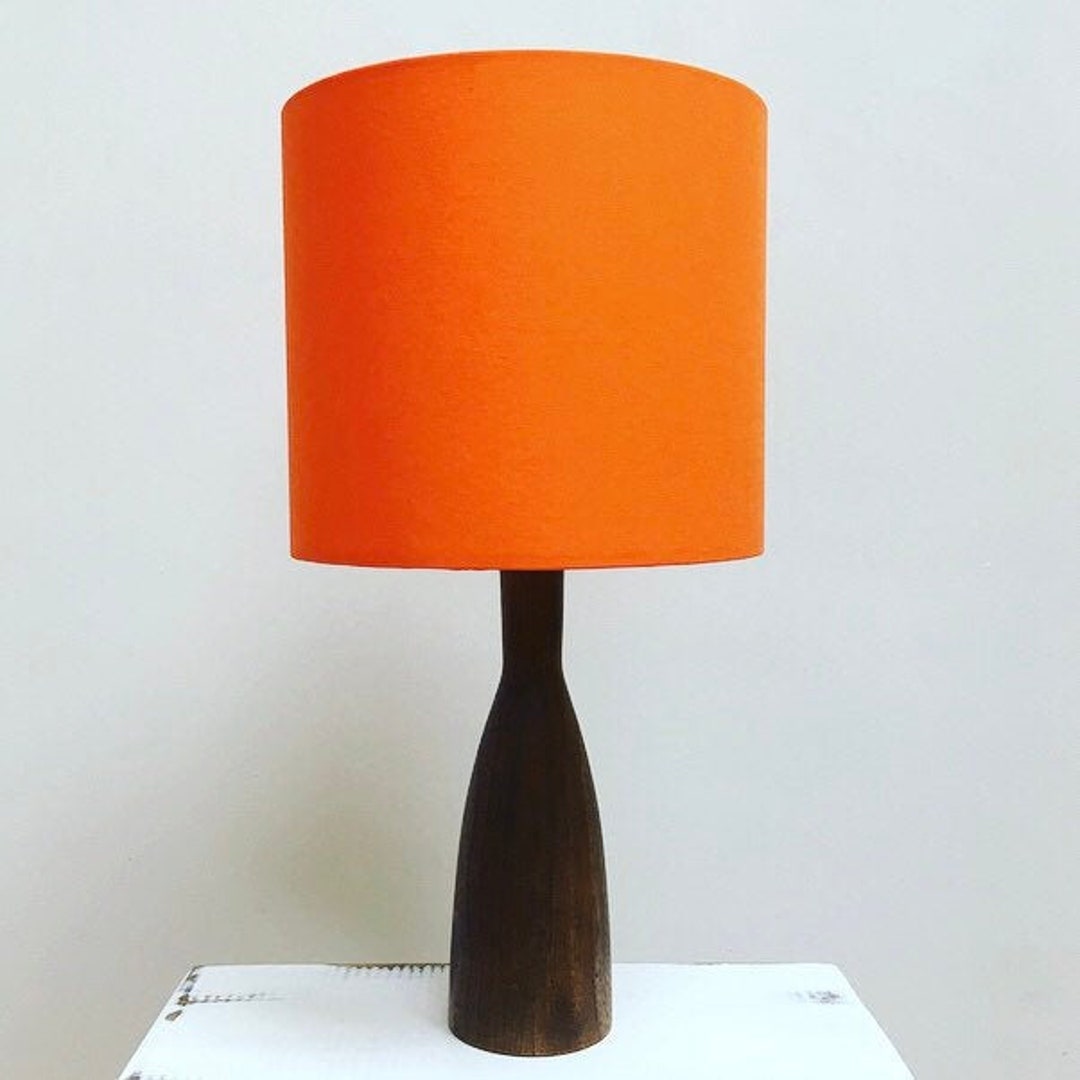 Lampshade, Lamp Shade, Table Lampshade, Orange Lampshade, Orange ...