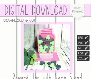 Laser Cut Reward Jar - Etsy