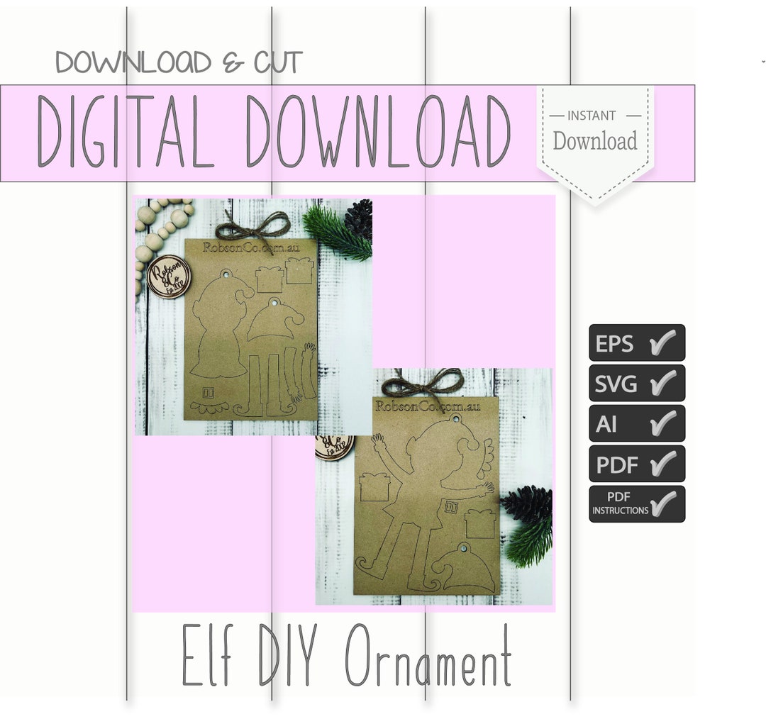 Christmas Elf Cut File Christmas SVG Elf EPS ELF Laser Cut File ...