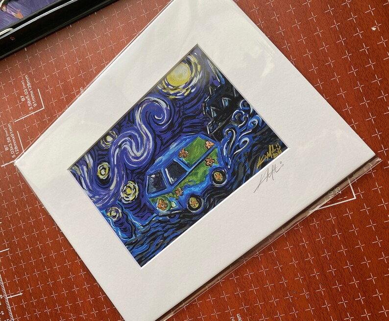 PRINT starry Mystery Fanart Mashup Starry Night - Etsy