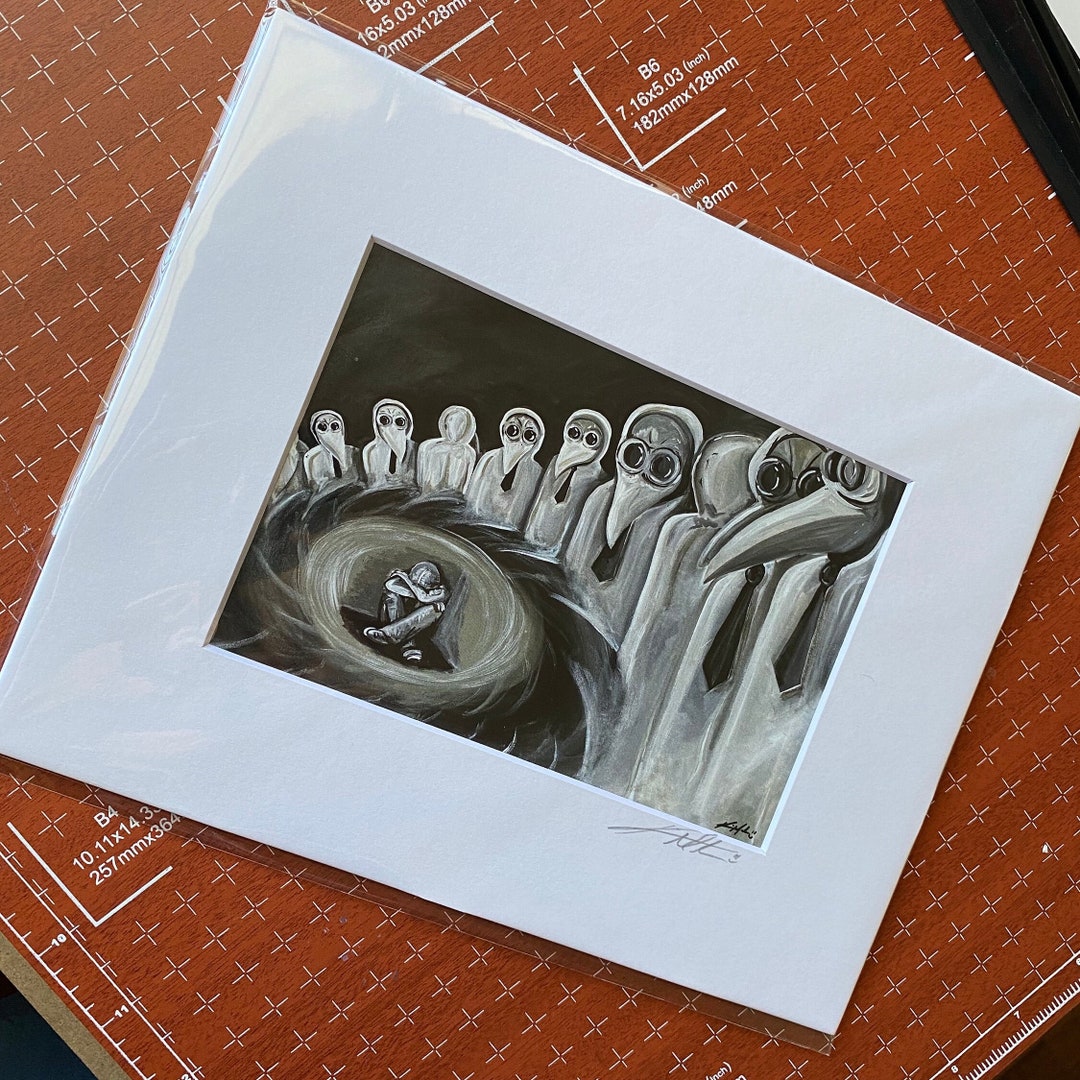PRINT “rock Bottom” by Korrine Maher, Dark, Dark Art, Plague Doctors ...
