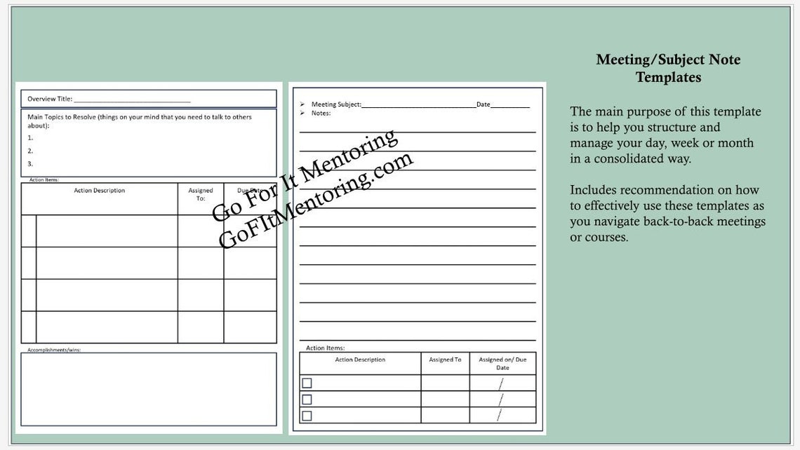 Supernote Nomad A6 Meeting Note and One-on-one Session Templates- My 2 ...