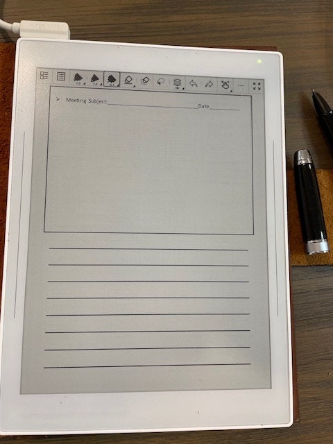 Supernote Nomad A6X2 Meeting Notes Template or Subject Notes - Etsy