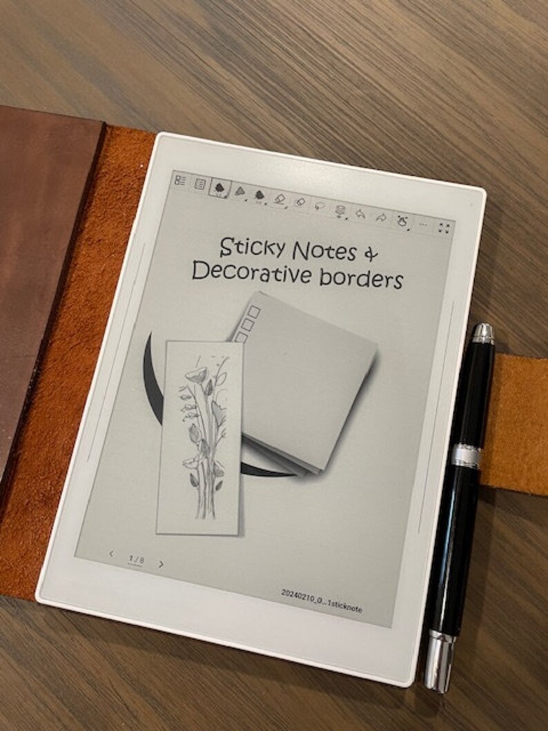 Supernote Nomad A6X2 Sticky Note and Decorative Pages Templates - Etsy