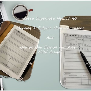 Supernote Nomad A6 Meeting Note and One-on-one Session Templates- My 2 ...