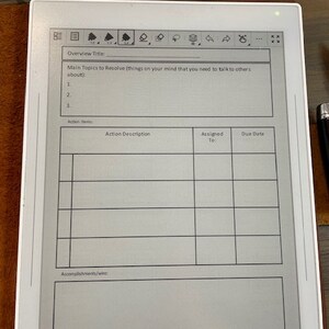 Supernote Nomad A6 Meeting Note and One-on-one Session Templates- My 2 ...
