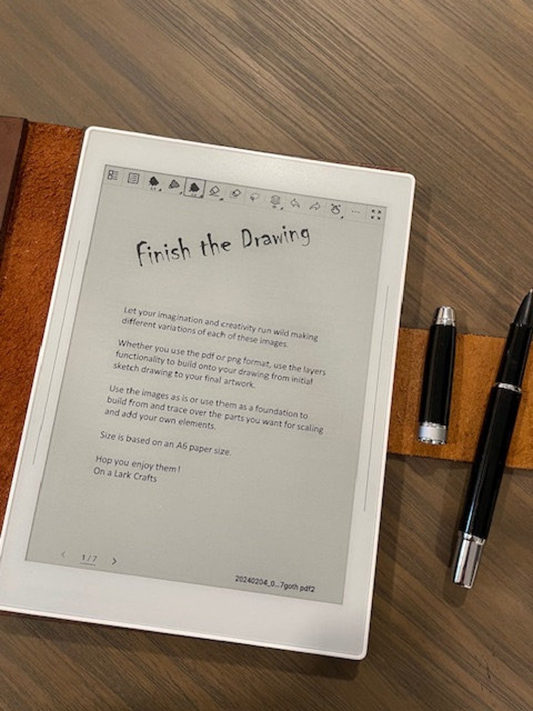 A6 Paper Size Finish the Drawing Doodling Templates Great for Supernote ...