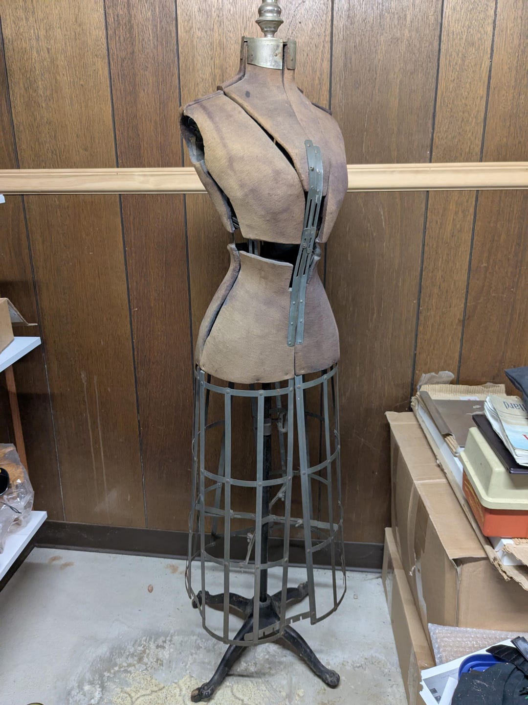 Antique Adjustable Female Cage Dress Form Mannequin - Etsy