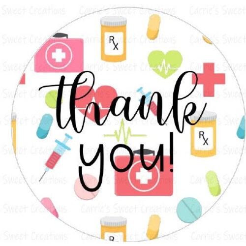 Thank You Printable Tag Nurse/doctor/medical Thank You Tag - Etsy