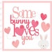 Some Bunny Loves You- Printable Gift Tags- Valentines Day Tags- Digital ...