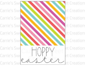 Happy Easter Printable Card Cookie Cards Digital Download - Etsy