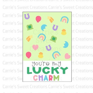 St. Patrick's Day Printables- You're My Lucky Charm Printable Card ...