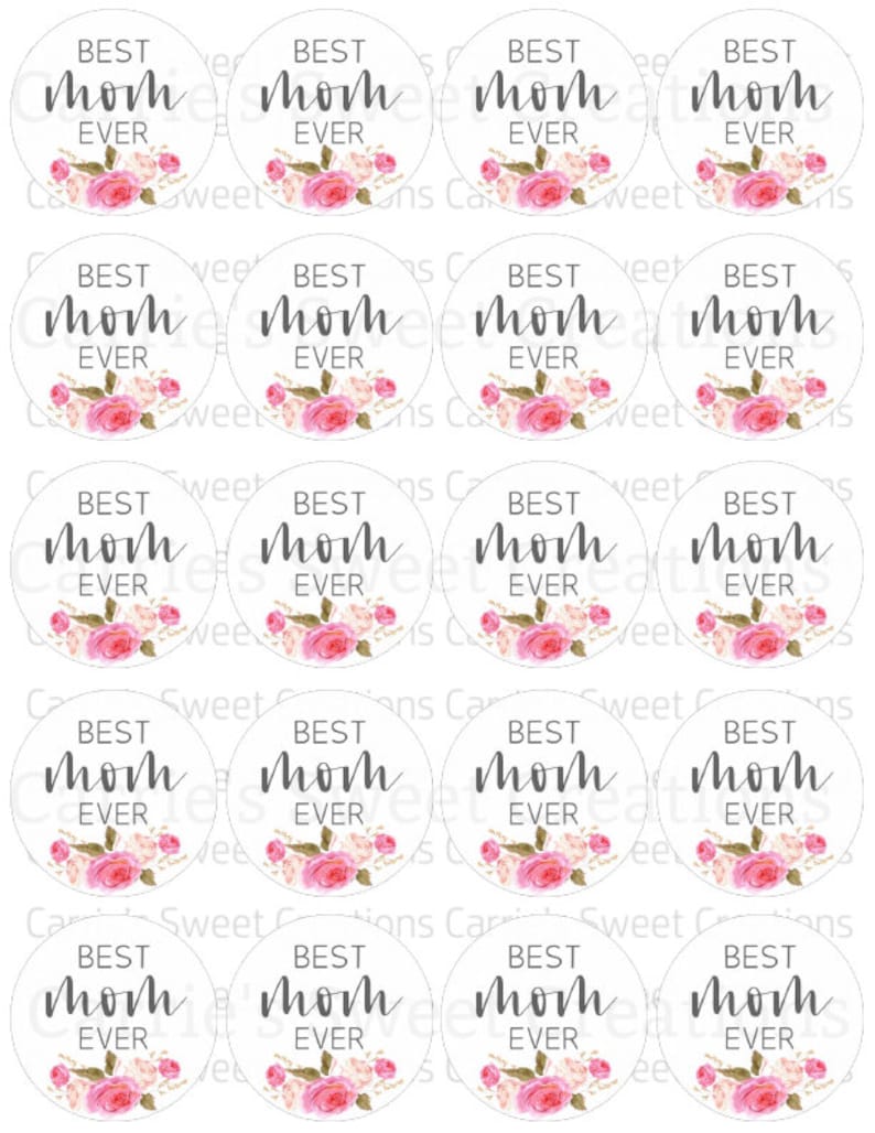 Best Mom Ever Printable Gift Tags Happy Mother's Day - Etsy