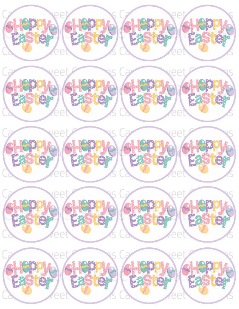Happy Easter Printable Gift Tags Hoppy Easter Tags Easter - Etsy