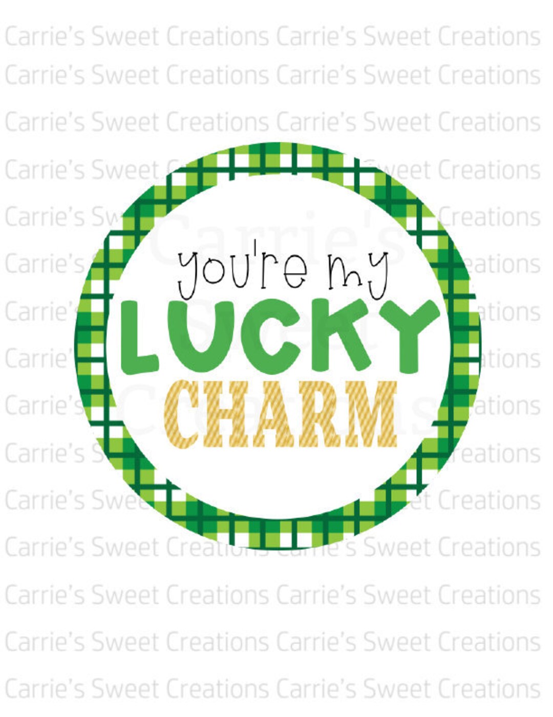 St. Patrick's Day Printables- You're My Lucky Charm Printable Tag- St ...