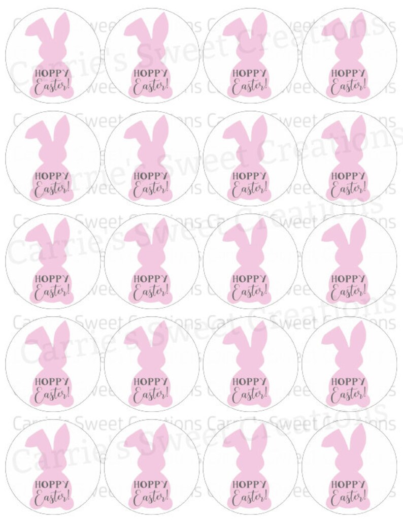 Hoppy Easter Printable Tags Easter Gift Tags Digital - Etsy