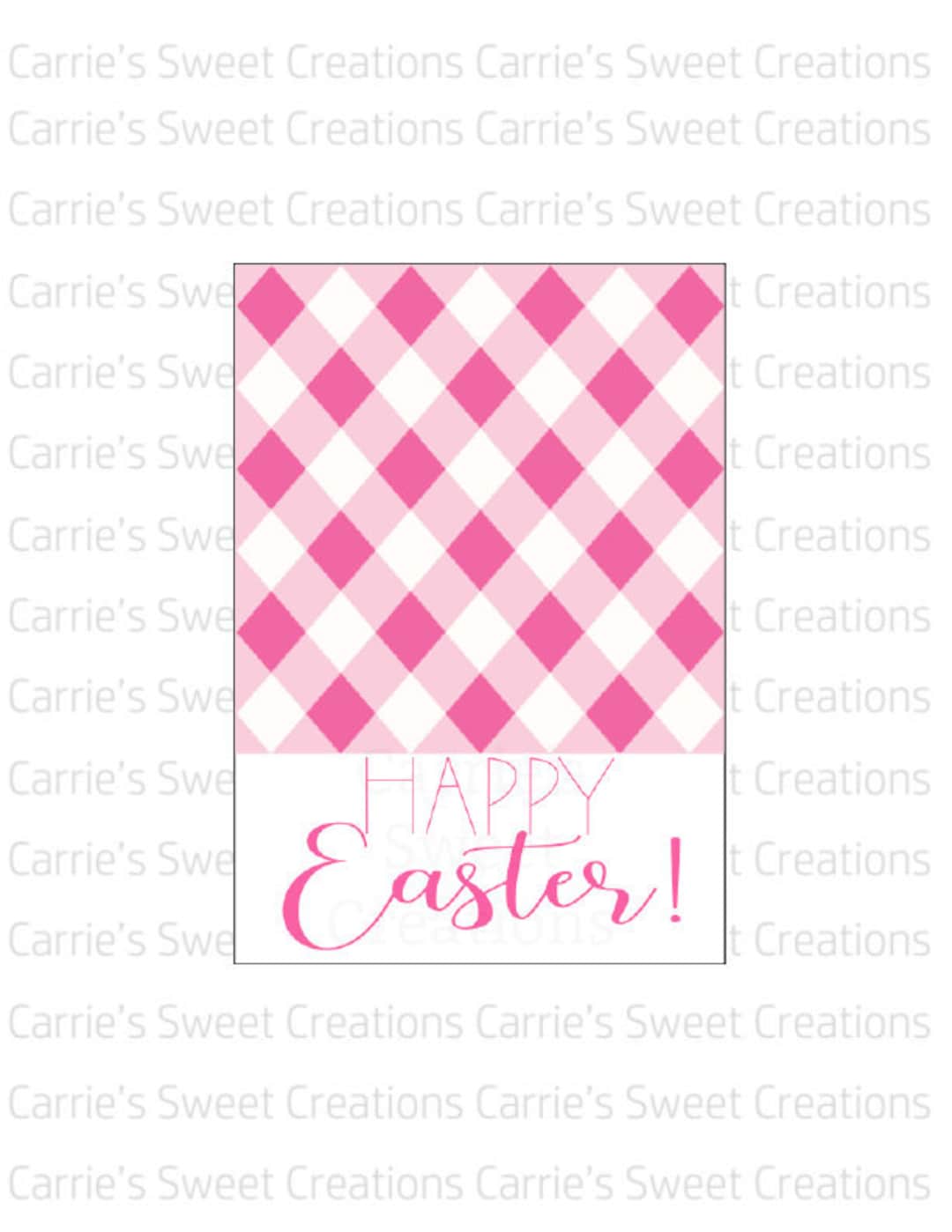 Happy Easter Printable Card- Cookie Cards- Digital Download - Etsy