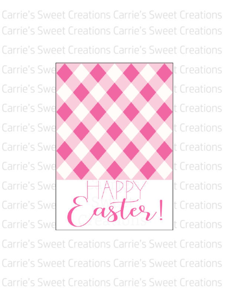 Happy Easter Printable Card- Cookie Cards- Digital Download - Etsy