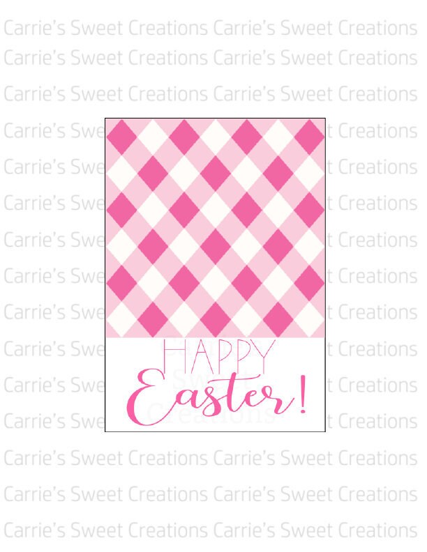Happy Easter Printable Card Cookie Cards Digital Download | Etsy