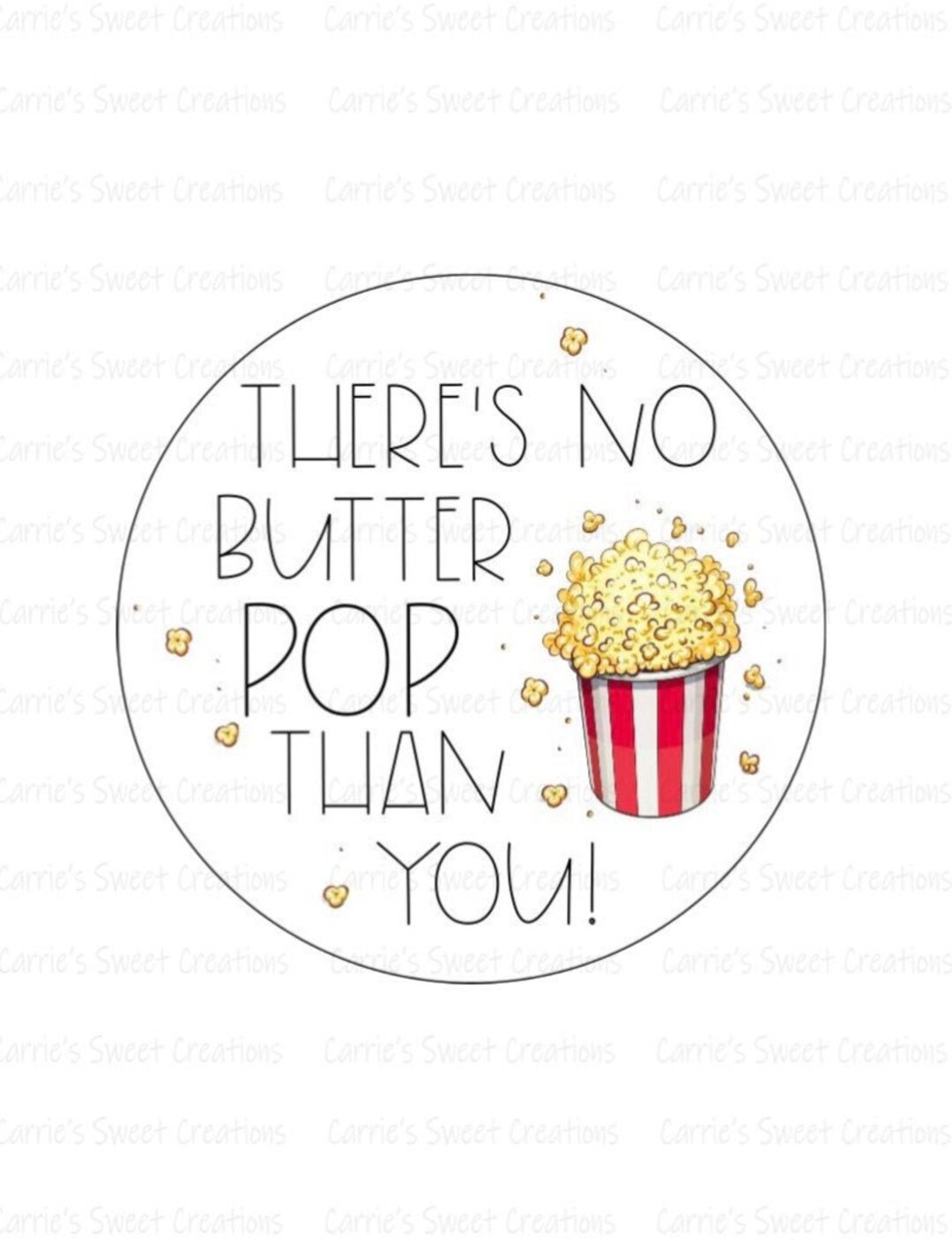 Father's Day Printable Tag- There's No Butter POP Than You- Popcorn ...