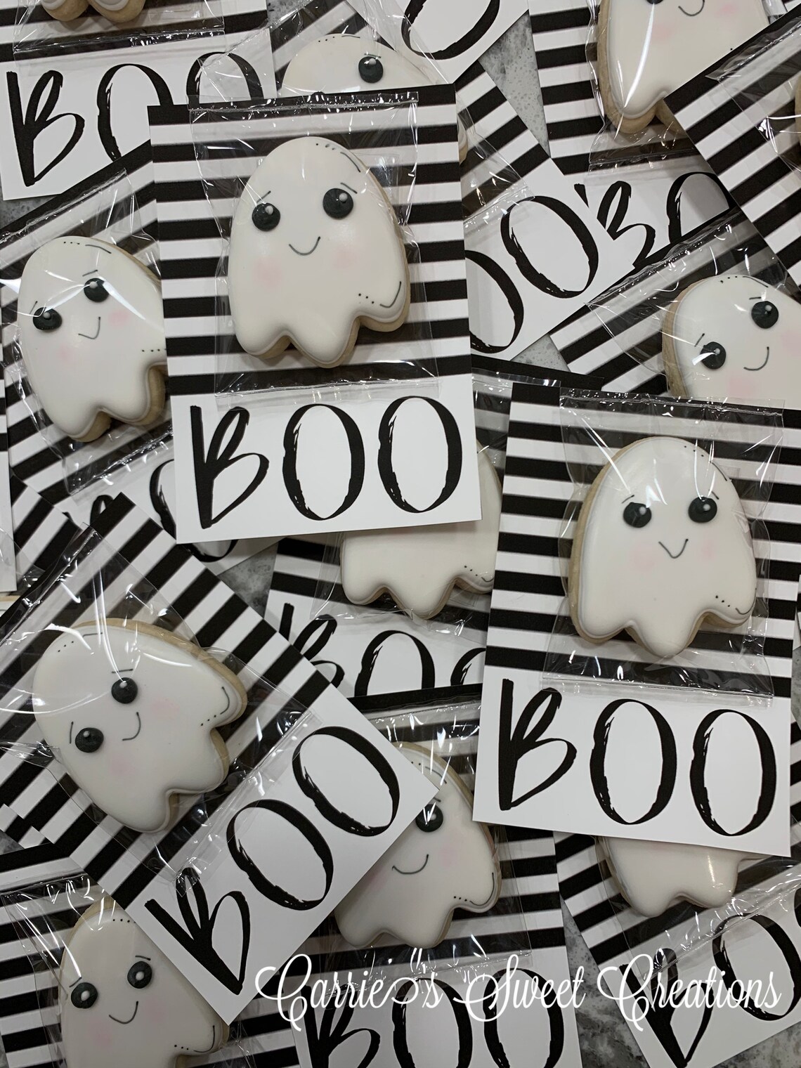 Boo Printable Card 3.5x5 Cookie Card Halloween | Etsy