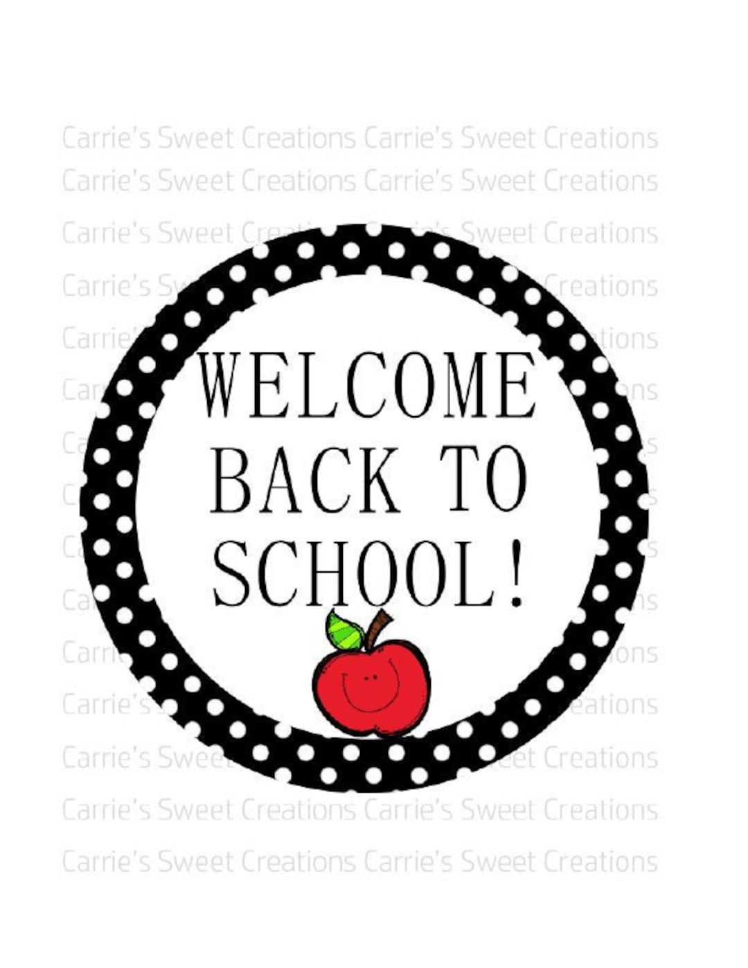 Welcome Back to School Printable Tags- Cookie Tags- Gift Tags- School ...