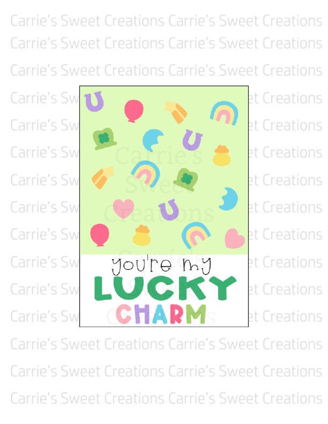 St. Patrick's Day Printables- You're My Lucky Charm Printable Card ...