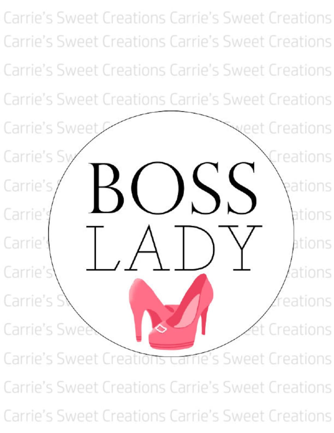 Boss Lady Printable Tags- Cookie Tags- Happy Boss's Day Party Tags ...