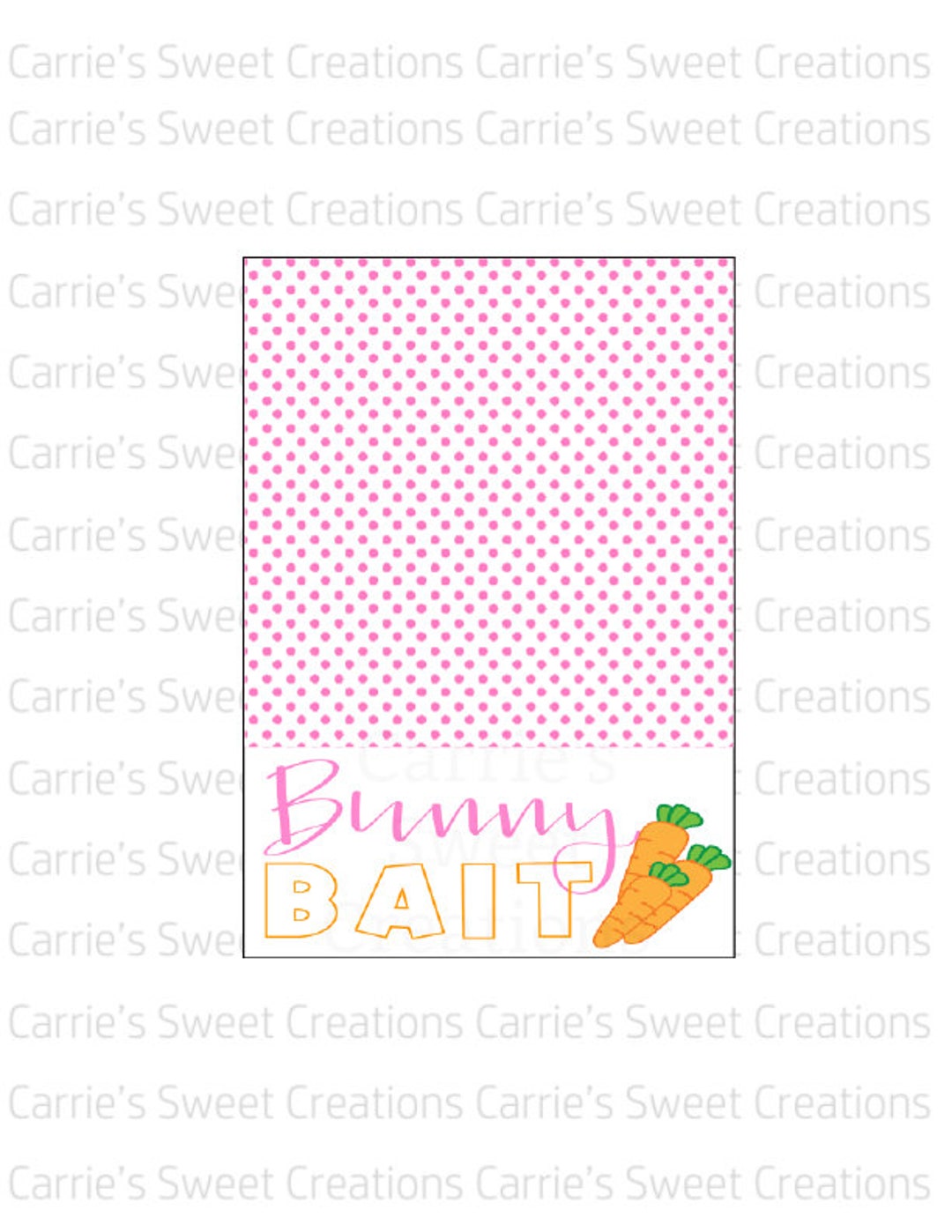 Bunny Bait Easter Card Cookie Cards Happy Easter Cards Digital Download ...