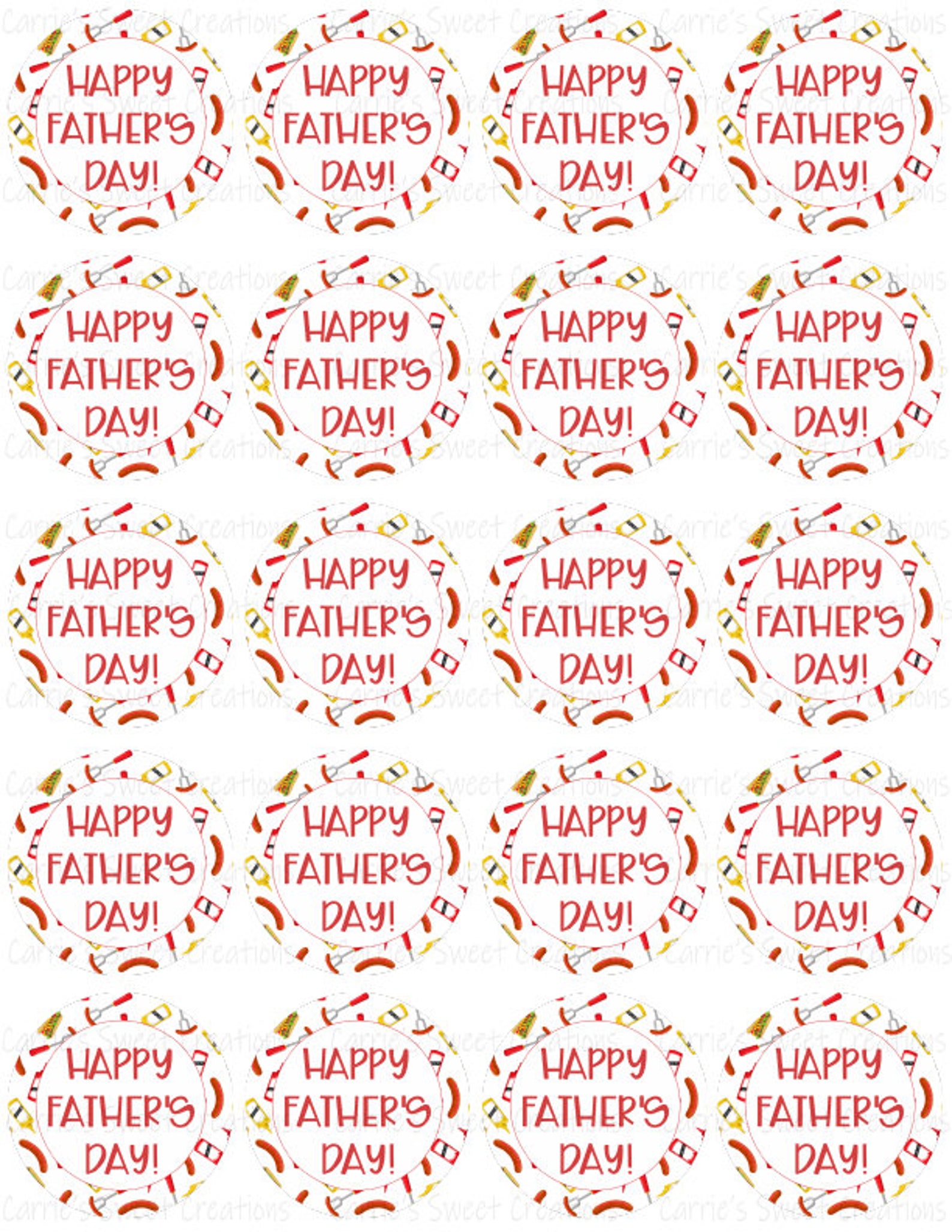 Father's Day Printable Tags Happy Father's Day Gift - Etsy