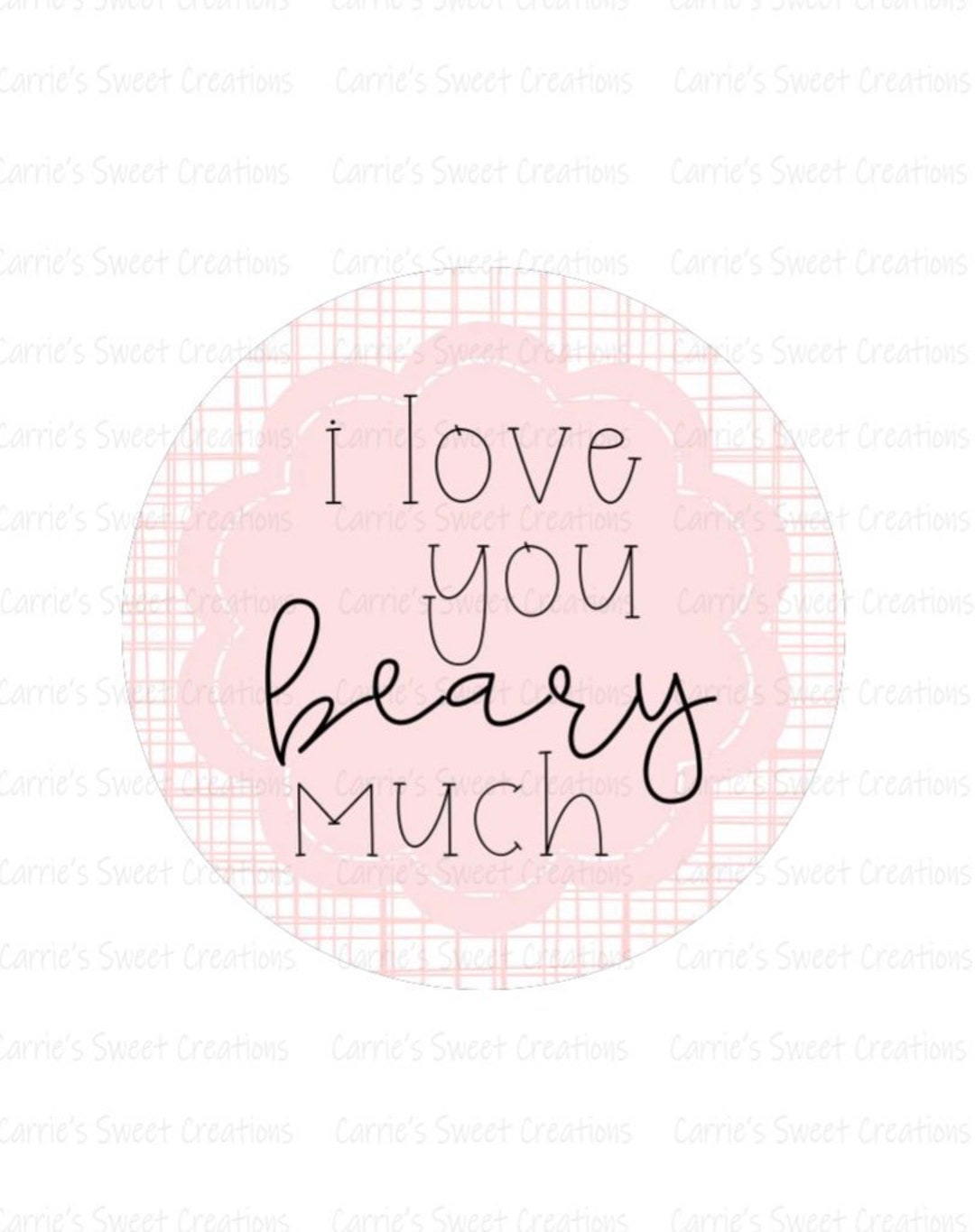 Valentine’s Day/mother's Day Printable Gift Tags- I Love You Beary Much ...