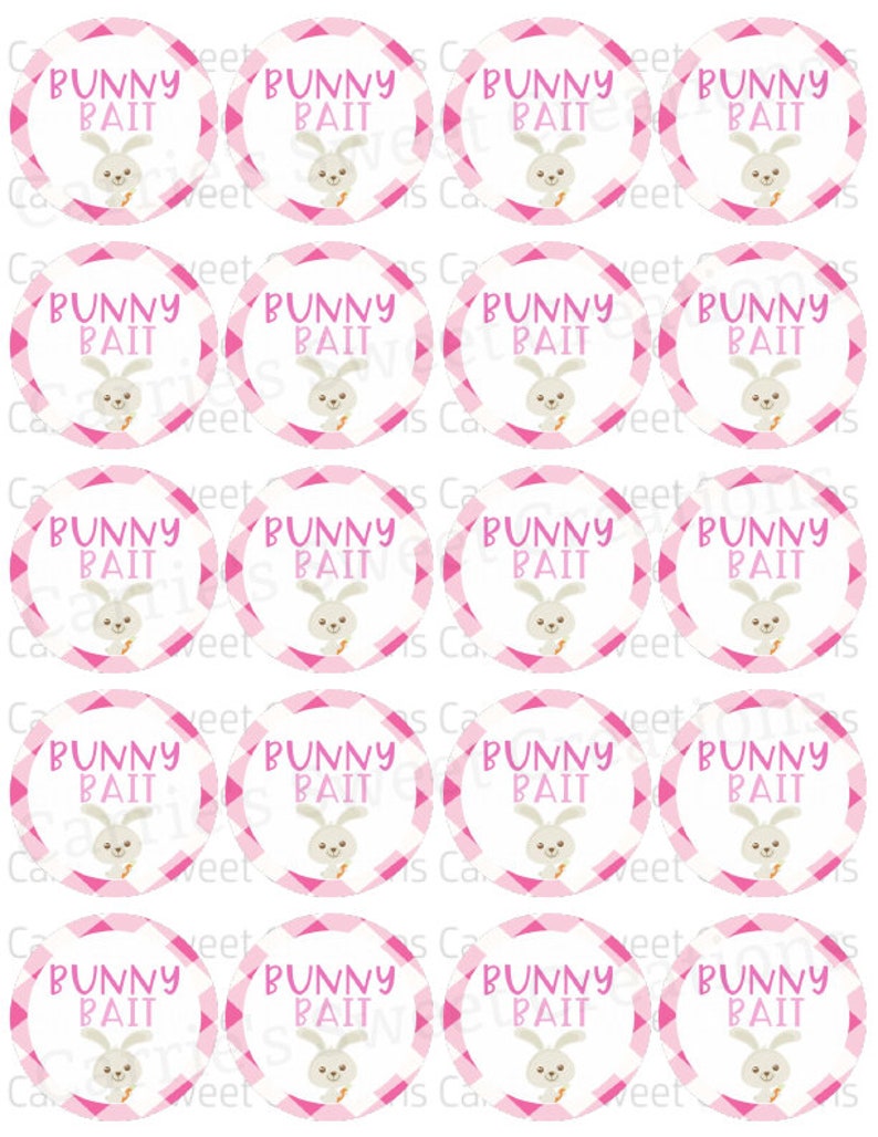 Bunny Bait Easter Printable Tags- Cookie Tags- Happy Easter Tags ...