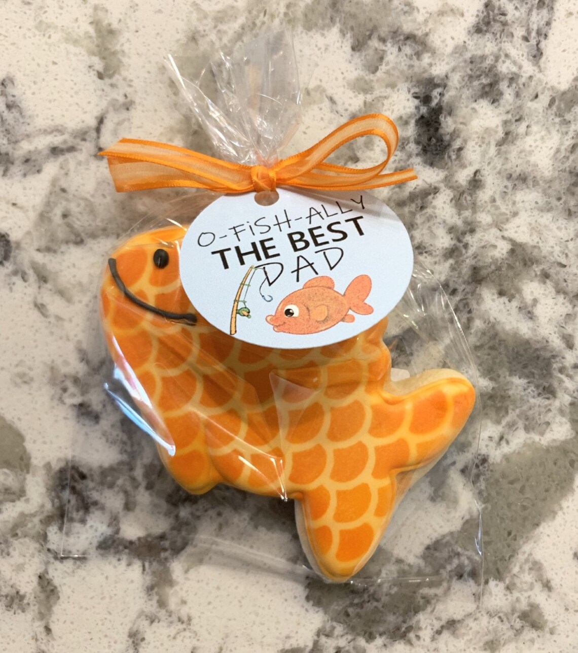 Father's Day Fish Printable Tags O-FISH-ALLY the Best Dad - Etsy