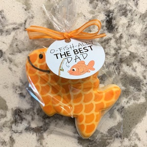 Father's Day Fish Printable Tags- O-FISH-ALLY the Best Dad - Etsy