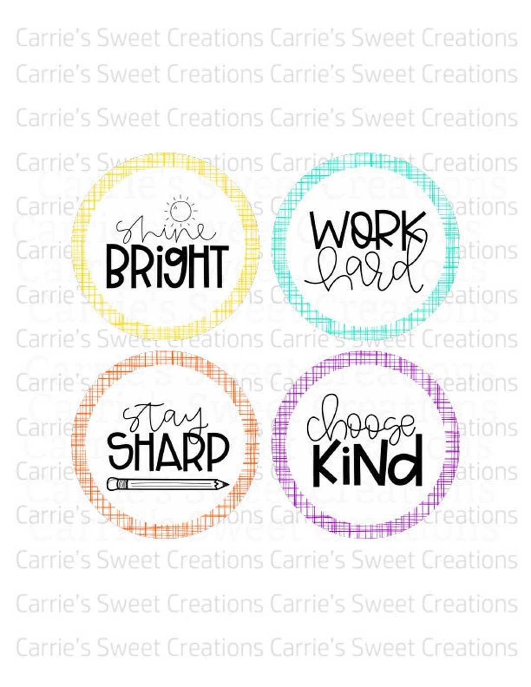 School Inspiration Printable Tags Instant Digital Download - Etsy
