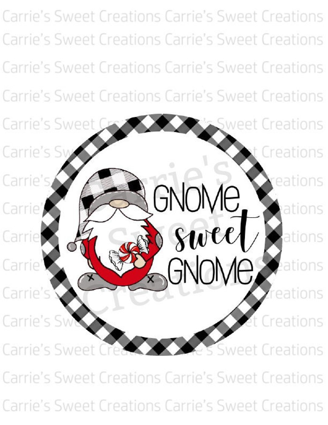 Printable Gnome Christmas Tags Gnome Sweet Gnome Printable Tags Cookie ...