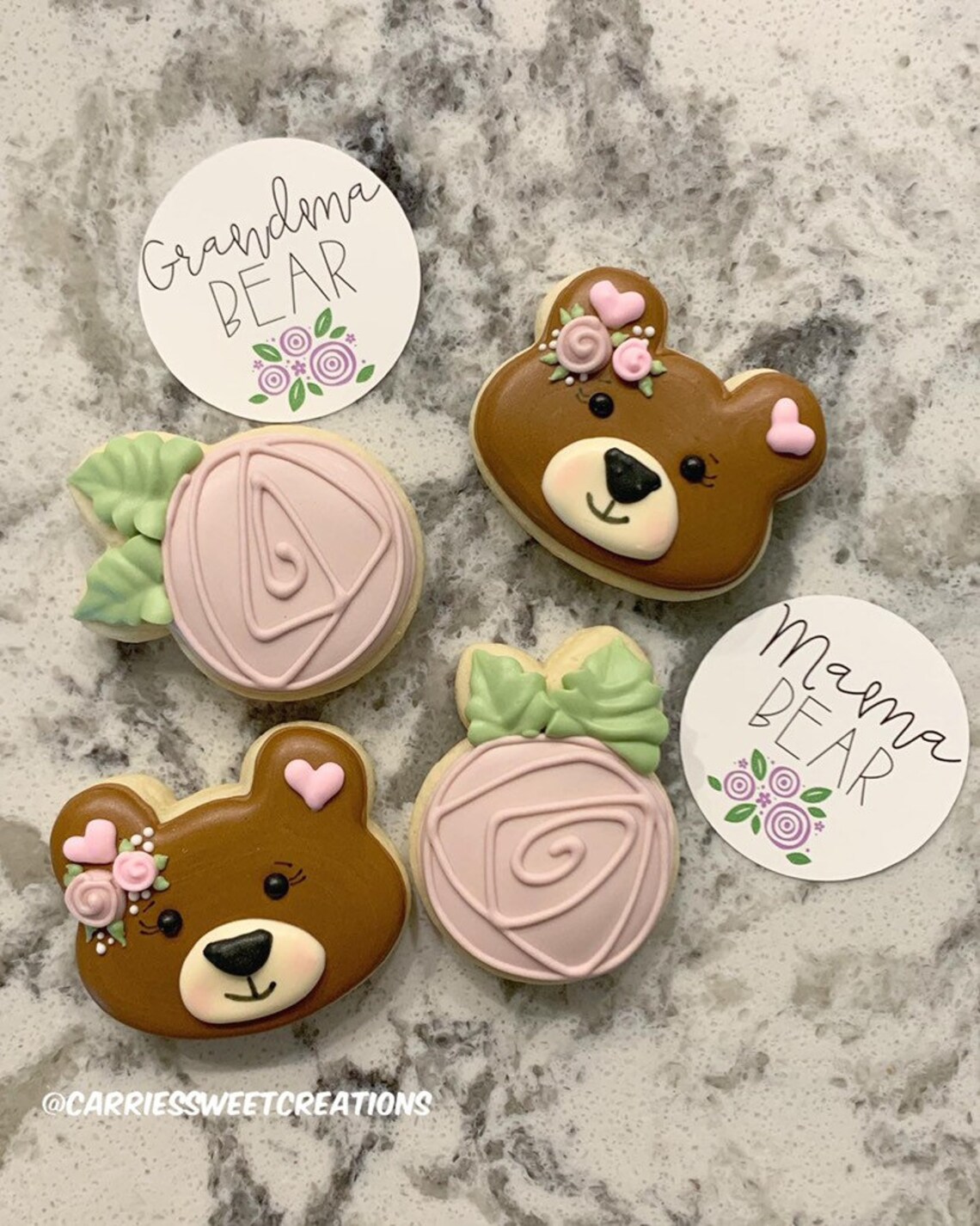 Mother's Day Printable Gift Tags Mama Bear Tag Floral | Etsy