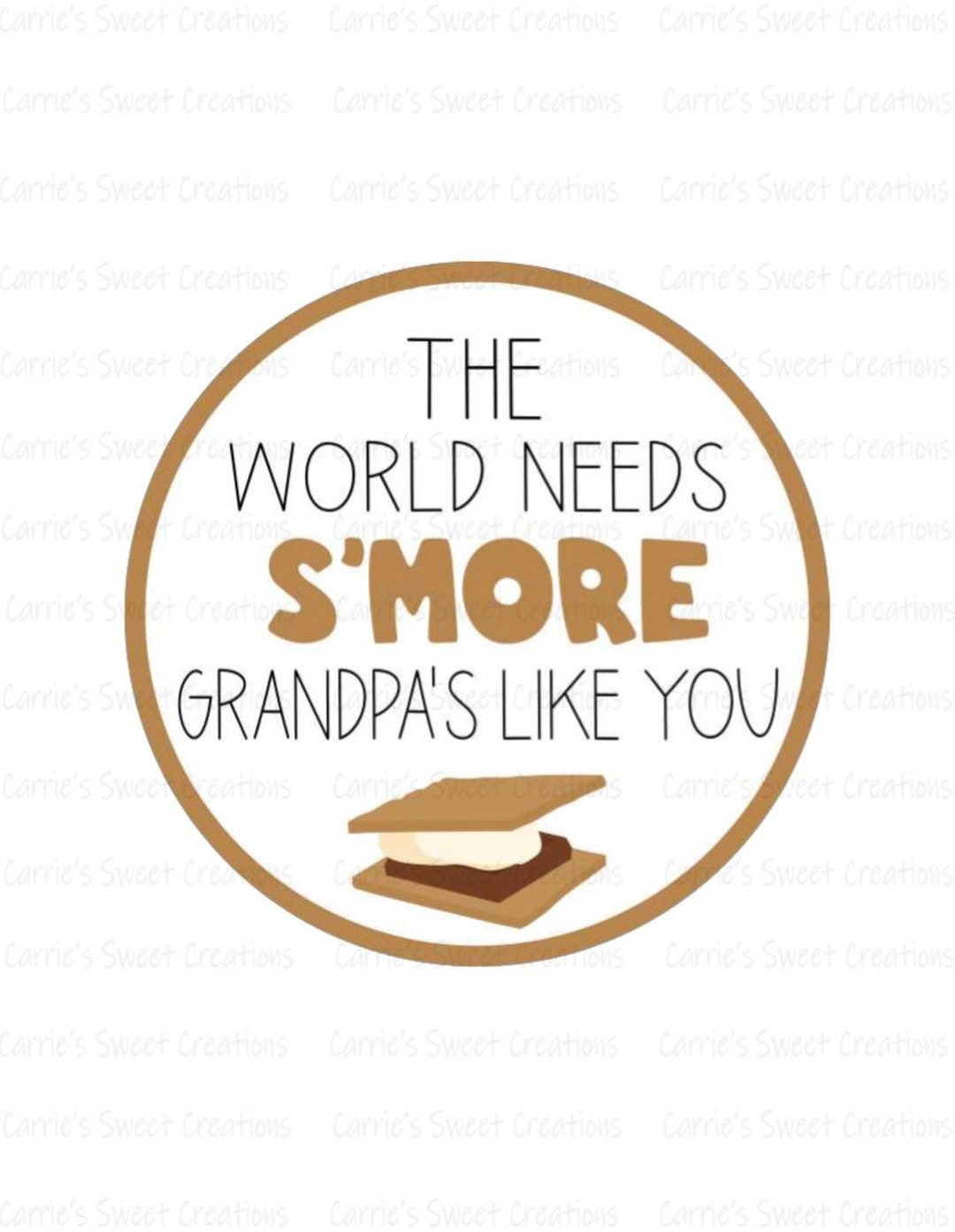 Father's Day Printable Tag- the World Needs Smore Grandpas Like You ...