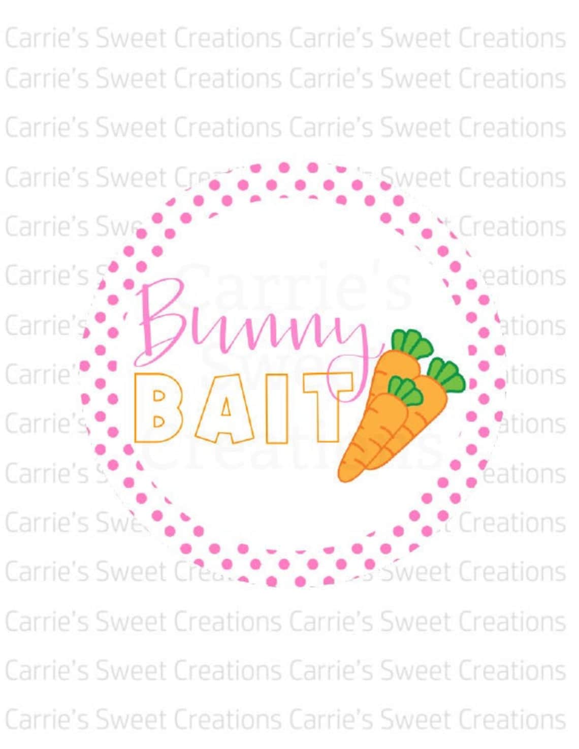 Bunny Bait Easter Printable Tags Cookie Tags Happy Easter - Etsy