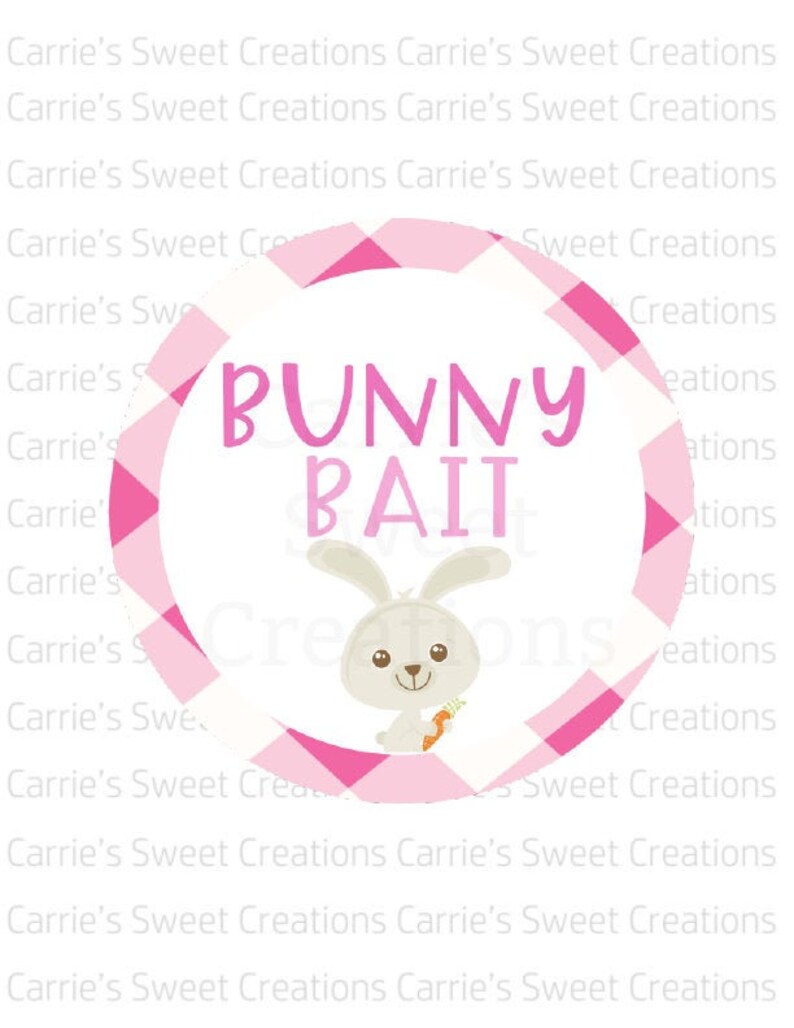 Bunny Bait Easter Printable Tags Cookie Tags Happy Easter | Etsy