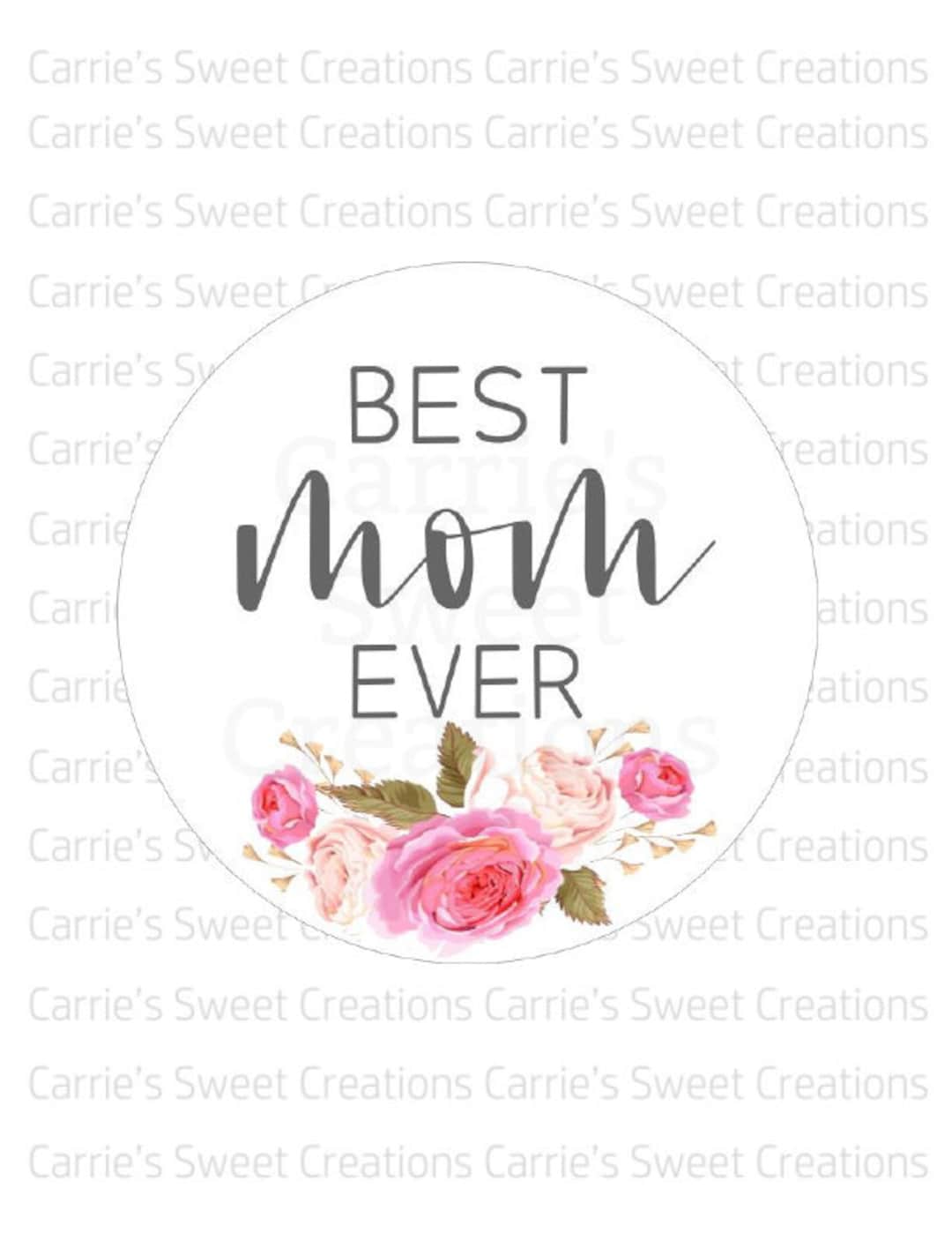 Best Mom Ever Printable Gift Tags- Happy Mother's Day- Instant Digital ...
