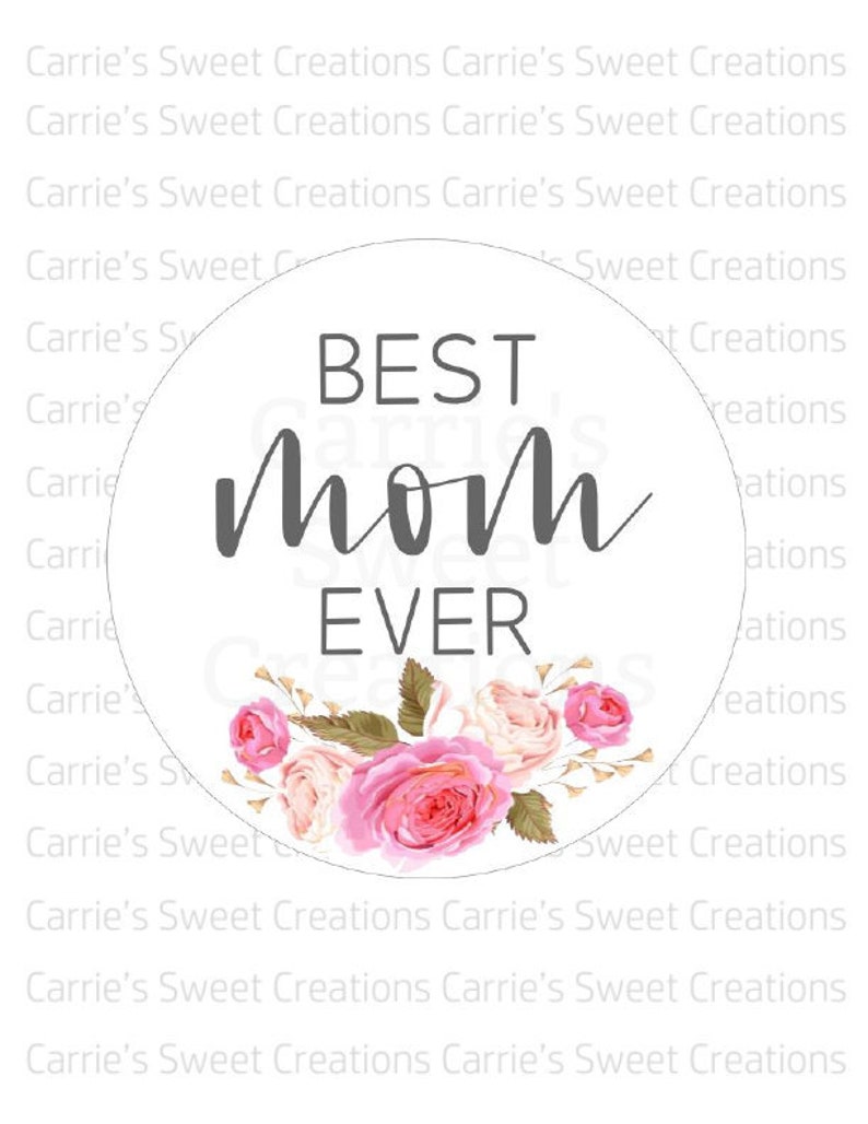 Best Mom Ever Printable Gift Tags Happy Mother's Day - Etsy
