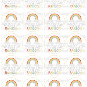 Pot of Gold Rainbow Gift Tags- Printable Tags- St. Patricks Day ...