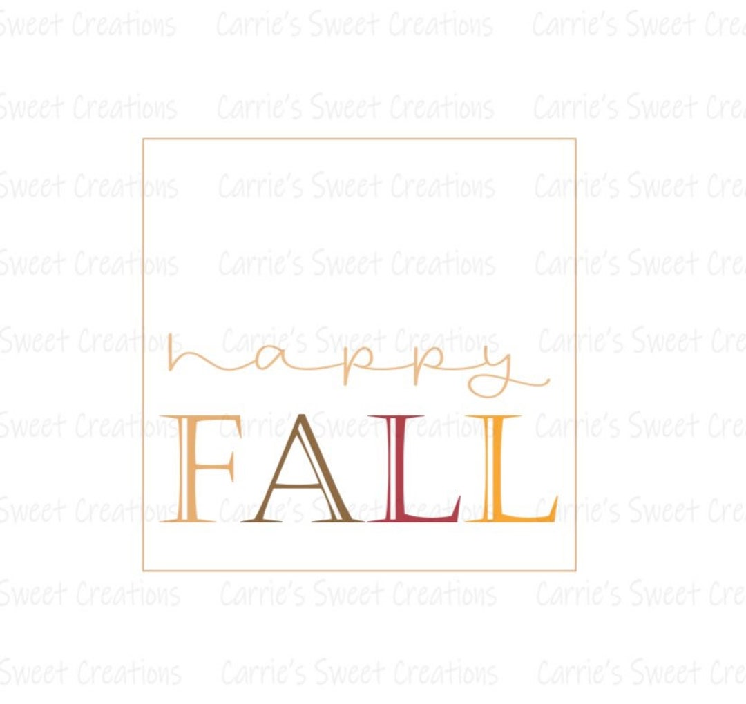 Happy Fall 2" Gift Tags- Fall Theme Gift Tag- Fall Packaging- Instant ...