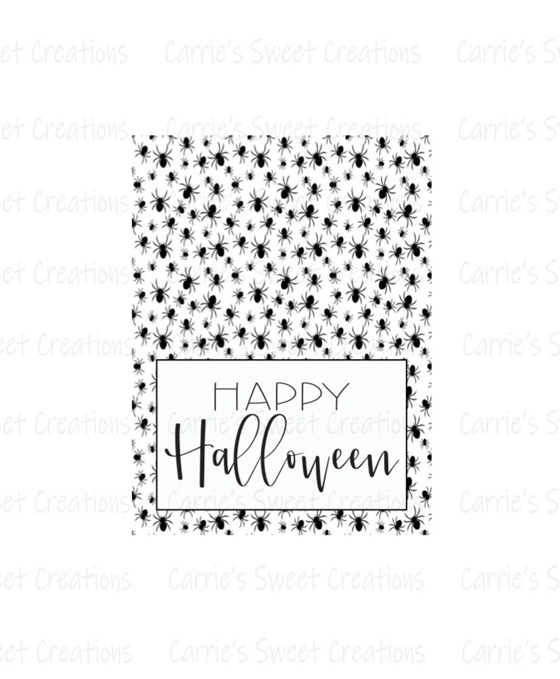 Spider Halloween Topper 3x4 Printable Cookie - Etsy