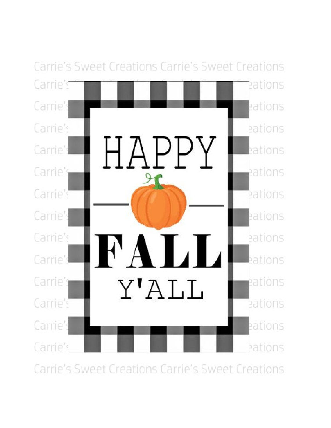Happy Fall Y'all Gift Tag Cookie Tags Tags Bag Tags - Etsy