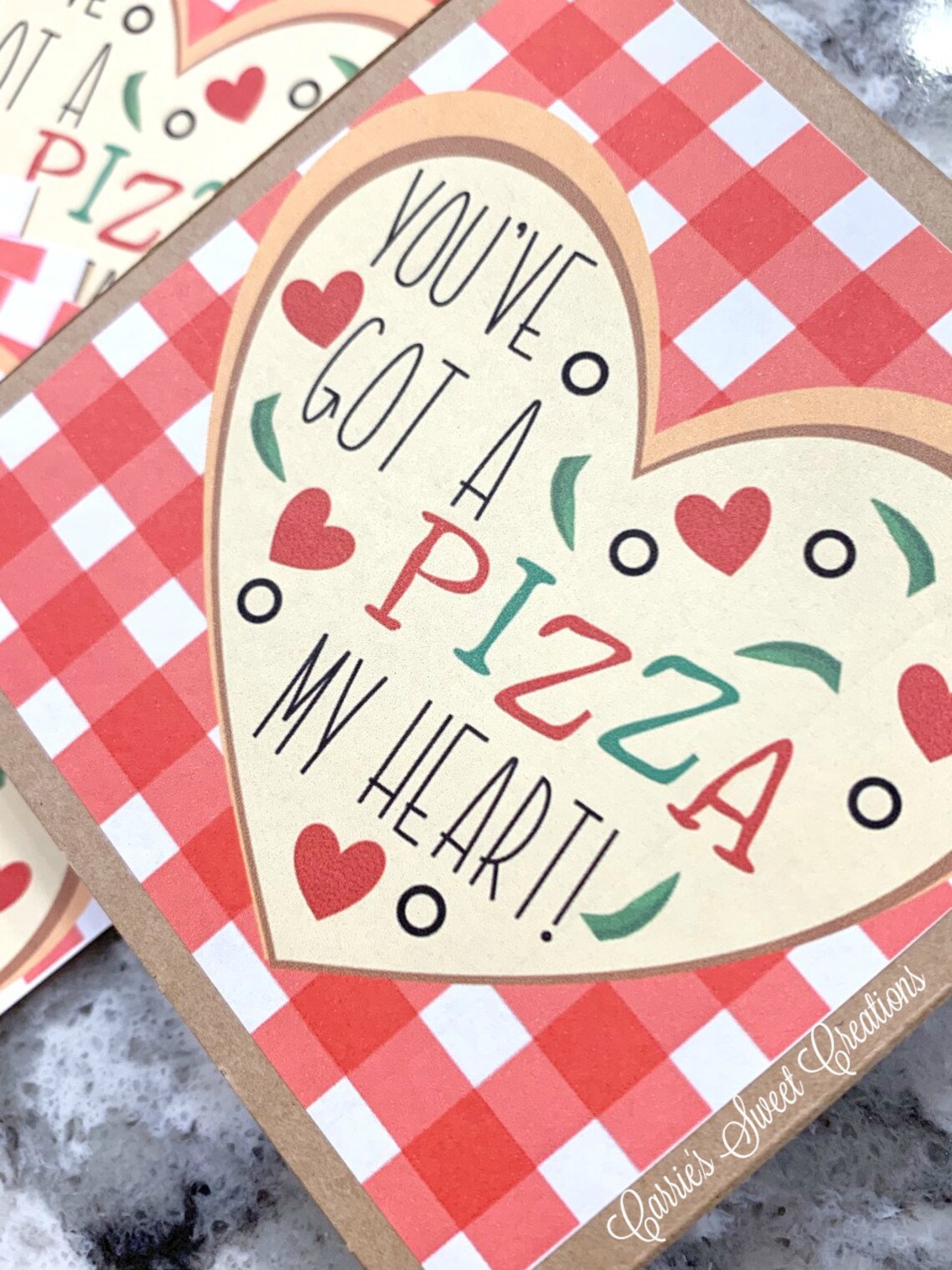 Pizza My Heart Stickers Valentine's Day Pizza Box - Etsy